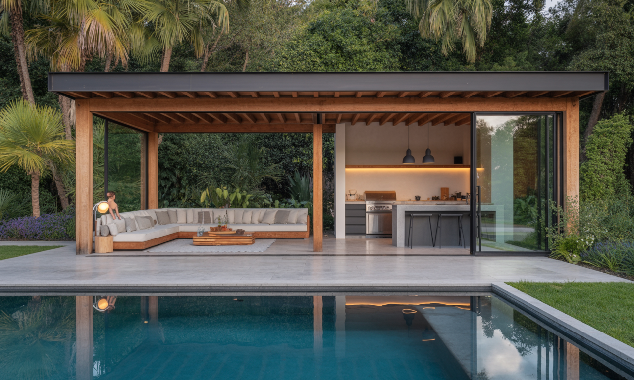 Le pool house : l’atout charme et pratique de votre jardin